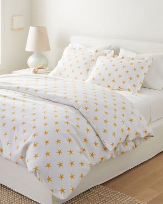 Mini-Print Flannel Duvet Cover | Garnet Hill