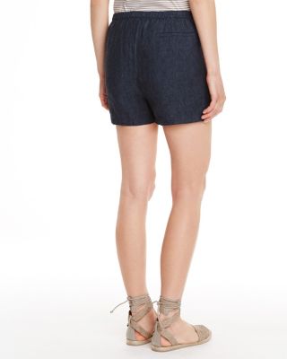 Linen Side-Button Shorts | Garnet Hill