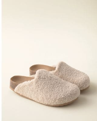 Cork Footbed Mule Slippers | Garnet Hill