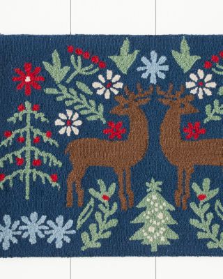 Holiday Hooked Wool Rug | Garnet Hill