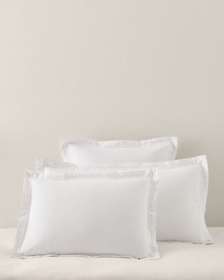 Signature Dot Embroidered Percale Sham | Garnet Hill