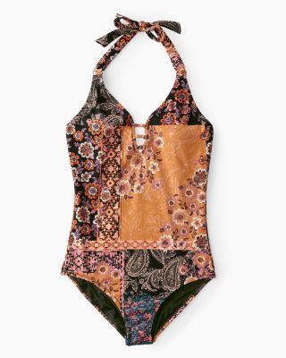 Garnet Hill Signature Lattice One Piece Swimsuit Garnet Hill