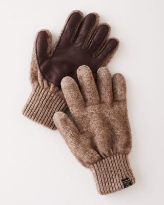 United By Blue Leather-Palm Bison Gloves | Garnet Hill