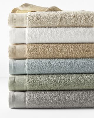 Merano Organic-Cotton & Linen Spa Towels | Garnet Hill