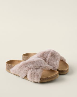 Mira Fuzzy Slides | Garnet Hill
