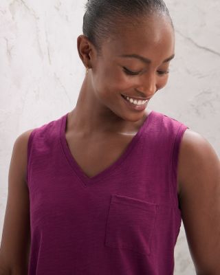 Weekender V-Neck Tank | Garnet Hill