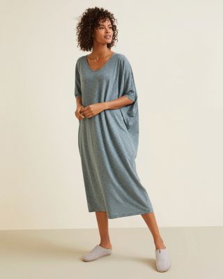 Oasis Knit Cocoon Gown | Garnet Hill