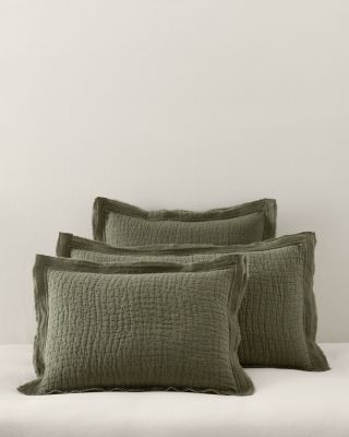 European Embellished Linen Sham | Garnet Hill