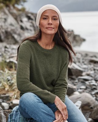 Essential Washable-Cashmere Sweatshirt | Garnet Hill