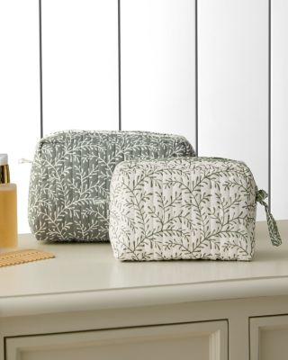 Quilted Cosmetic Bags - Set of 2 | Garnet Hill