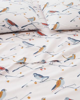 Bluebird Organic-Cotton Percale Sheet Set | Garnet Hill