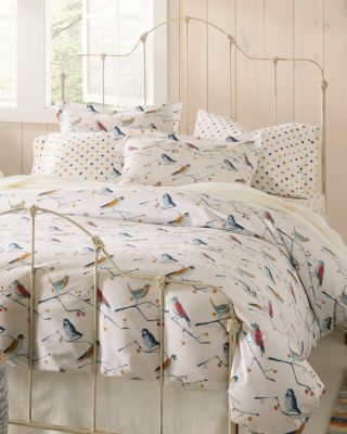 Bluebird Organic-Cotton Percale Sheet Set | Garnet Hill