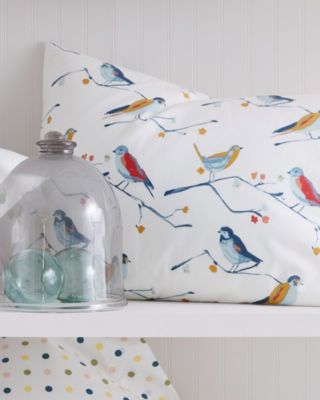 Bluebird Organic-Cotton Percale Sheet Set | Garnet Hill