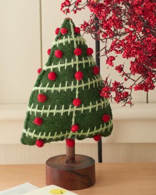Classic Whimsical Felted Trees - Set of 3 | Garnet Hill