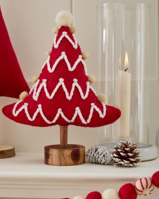 Classic Whimsical Felted Trees - Set of 3 | Garnet Hill