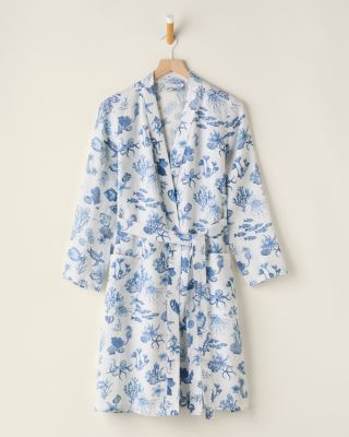 Washed-Linen Robe | Garnet Hill