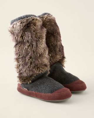 Acorn Slouch Boot Slipper Socks | Garnet Hill
