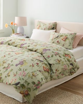 Chelsea Garden Relaxed-Linen Duvet Cover | Garnet Hill