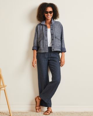 Harlow Linen Jacket | Garnet Hill
