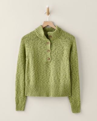 Organic-Cotton Slub-Knit Sweater | Garnet Hill