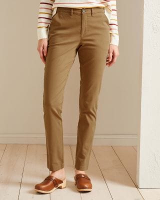 Salt-Washed Slim Chino Pants | Garnet Hill