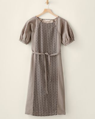 Imogen Linen Midi Dress | Garnet Hill