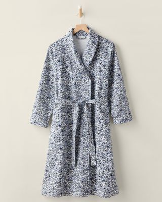 Organic-Cotton Heritage Flannel Robe | Garnet Hill