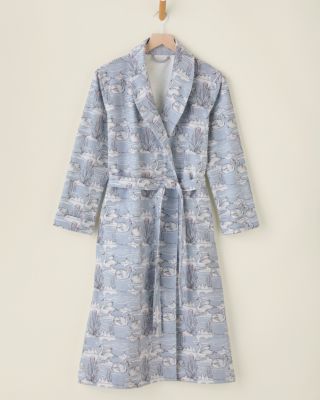 Organic-Cotton Heritage Flannel Robe | Garnet Hill