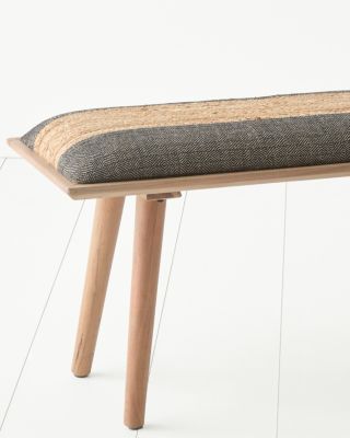 Scandi Upholstered Bench | Garnet Hill