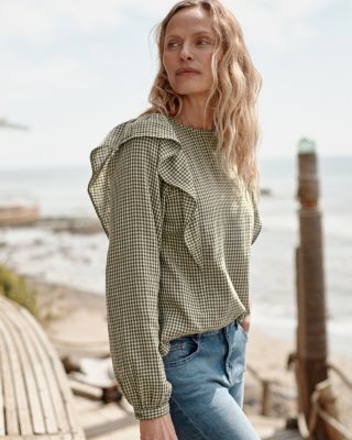 Dylan Organic-Cotton Blouse | Garnet Hill