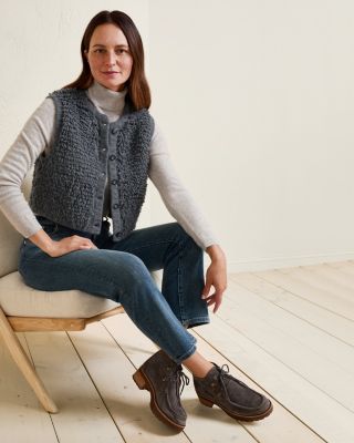 Recycled-Cashmere Cozy Sweater Vest | Garnet Hill