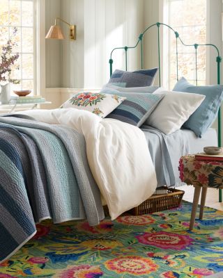 Company C Chintz Floral Hooked Rug | Garnet Hill