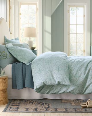 Tranquil Garden Wrinkle-Resistant Sateen Sheet Set | Garnet Hill