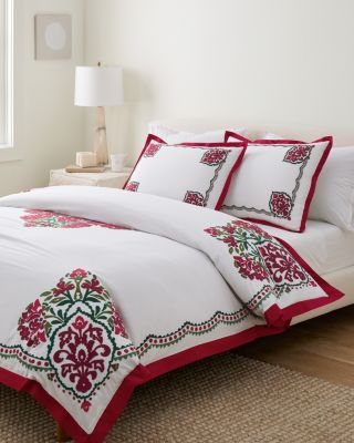 Winter Solstice Embroidered Duvet Cover | Garnet Hill
