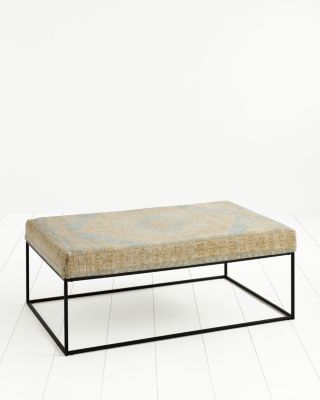 Hand-Knotted Rug Bench | Garnet Hill