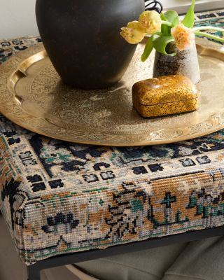 Hand-Knotted Rug Bench | Garnet Hill