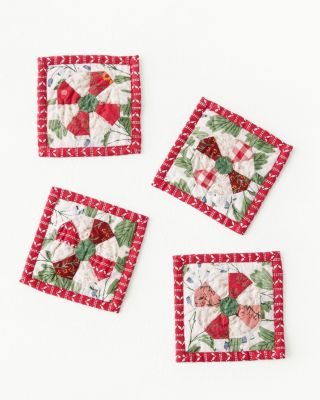 Patchwork Coaster Set | Garnet Hill