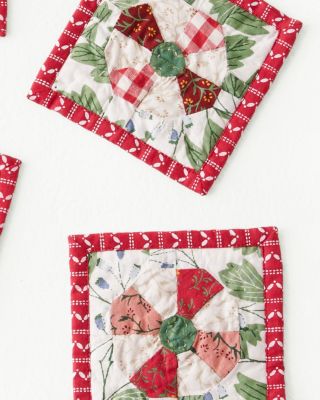 Patchwork Coaster Set | Garnet Hill