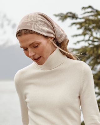 Cashmere Bandana Scarf | Garnet Hill