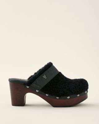 Frye Jessica Shearling Clogs | Garnet Hill