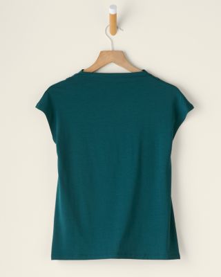 Comfort Knit Draped Tee | Garnet Hill