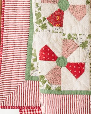 Peppermint Patchwork Throw | Garnet Hill