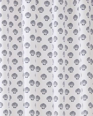 Mini-Print Organic-Cotton Shower Curtain | Garnet Hill