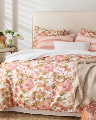 Sun-Washed Stripe Relaxed-Linen Sheet Set | Garnet Hill