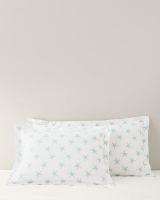Mini-Print Organic-Cotton Percale Sham | Garnet Hill