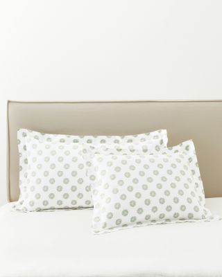 Mini-Print Organic-Cotton Percale Sham | Garnet Hill