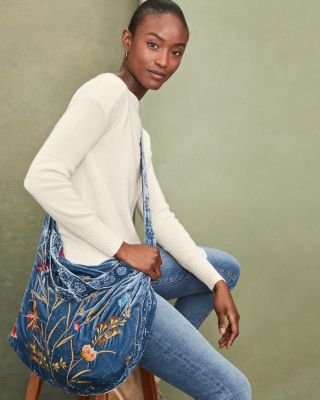 Johnny Was Aria Velvet Tote Bag | Garnet Hill