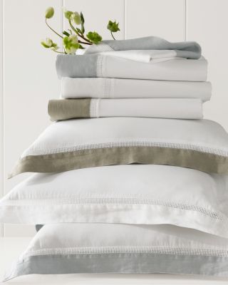 Hampshire Linen-Trim Sheet Set | Garnet Hill