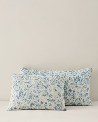 Sun-Washed Palampore Relaxed-Linen Sham | Garnet Hill