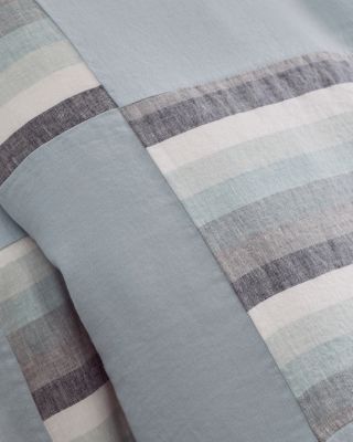 Sun-Washed Patch Relaxed-Linen Duvet Cover | Garnet Hill